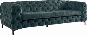 Designová sedačka Rococo 235 cm petrolejový samet