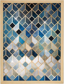 Obraz Gold&amp;navy Geometric 30x40cm