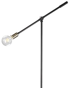 ONLI - Stojací lampa ASTE 1xE27/15W/230V černá/zlatá