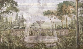 Luxusní vliesová fototapeta na zeď, Fontána v zahradě, Z77573, Savana, Zambaiti Parati