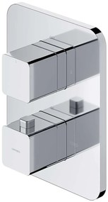 OMNIRES Parma - Termostatická baterie pod omítku, pro 2 spotřebiče, s tělesem, chrom PM7436CR