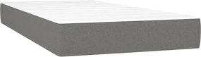 Box spring postel s matrací tmavě šedá 80 x 200 cm textil 3136710