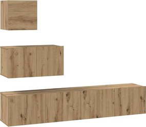 Sestava TV skříněk 4 ks Artisanový dub Kompozitní dřevo 3393437