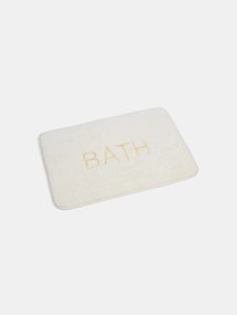 Sinsay - Koupelnový kobereček s nápisem BATH - krémová