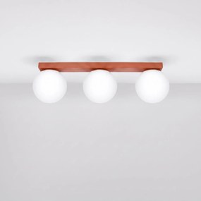 Sollux Lighting Stropní svítidlo YOLI 3 okrově červené