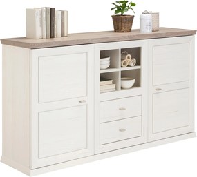 XXXLutz KOMODA, šedá, bílá, 160/89/43 cm Hom`in - Široké komody - 000003000103