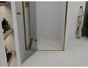 Mexen Roma otočné sprchové dveře 120 cm, Průhledné, Zlatá - 854-120-000-50-00