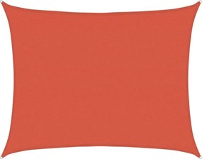 Plachta proti slunci 160 g/m² terakotová 6 x 8 m HDPE 311360