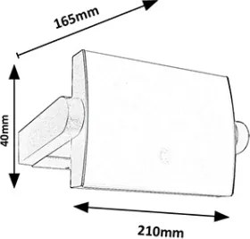Brilagi-LED Venkovní nástěnné svítidlo se senzorem ANKLE LED/18W/230V 4000K IP65