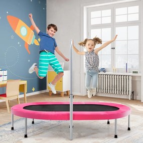 Costway 2 Lidová trampolína s výškově nastavitelným madlem mini trampolína 154 x