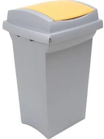 Odpadkový koš I.C.S. spa REC 50 l žluté víko