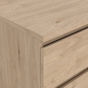 Komoda v dekoru dubu v přírodní barvě 154x76x50 cm Naia – Tvilum