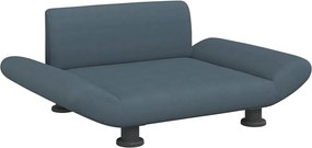 Pelíšek pro psy tmavě šedý 70 x 45 x 28 cm textil 171997