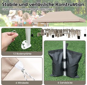 Costway Pavilon s taškou, skládací altán, výškově nastavitelný párty stan