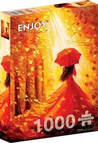 ENJOY Puzzle Podzimní dáma / 1000 dílků / od 14 let