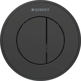 Geberit Splachovací systémy - Oddálené ovládání splachování typ 10, 2-činné, pro nádržku pod omítku 8 cm, černá 116.056.DW.1