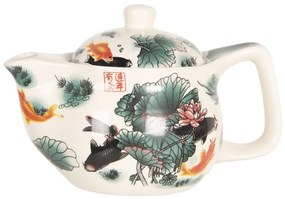 Konvička na čaj s lotosy a rybami – 400 ml