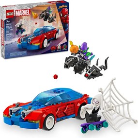 Lego stavebnice lego marvel 76279 spider-manovo závodní auto a venom zelený goblin