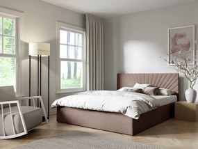 Eka Čalouněná postel AFRODITE 120x200 cm Barva látky Trinity: Světle modrá (Trinity 2322), Úložný prostor: Bez úložného prostoru