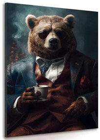 Obraz zvířecí gangster medvěd Varianta: 40x60