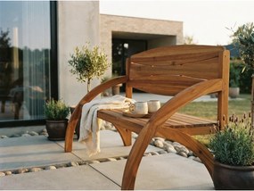 Hnědá dřevěná zahradní lavice Hadia – Garden Pleasure