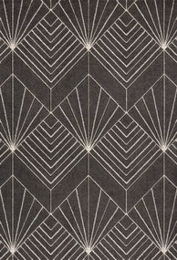 Oriental Weavers, Kusový koberec Portland 58/RT4E, 133x190, šedá, chodba / předsíň