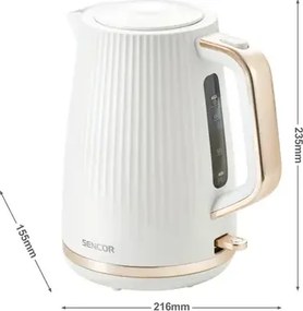 SENCOR SWK 7510WH bílá / Rychlovarná konvice / 2200W / 1.7L