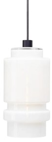 Luxusní svěšené svítidlo z ručně foukaného skla Axle M E14 Barva: Bílá