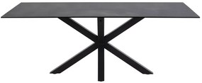 Keramický jídelní stůl Neele 160 cm černý