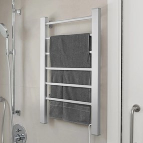 Šedý elektrický žebřík na ručníky InnovaGoods Towel Rail