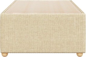 Rám postele bez matrací krémově 80x200 cm textil 3284898