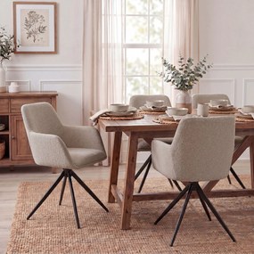 Jídelní židle Olema látka Teddy – taupe