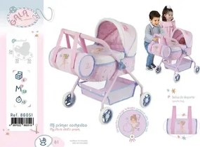 DeCuevas Můj první kočárek pro panenky s taškou GALA 2023 - 56 cm / od