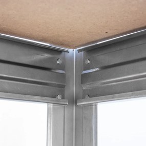 Kovový regál BULLRACK RIVET PRO 200x180x60 DTD dřevotříska 5 úrovní pozinkovaná