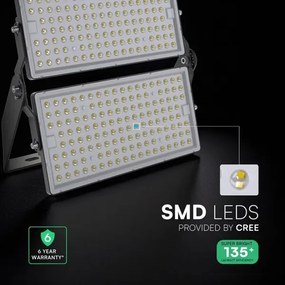 LED Reflektor LED/500W/230V 4000K IP65 šedá