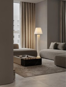 Bílá/krémová kamenná stojací lampa (výška 150 cm) Bacoo – Nova Luce