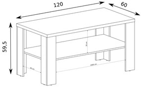 Konferenční stolek Titanus 13 (dub lefkas). 1055522