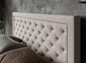 Laverto Jednolůžková boxspring postel Glamour s úložným prostorem, matrace, rošt a topper v ceně, 80 × 200 cm Úložný prostor: Pružinové otevírání/zle…