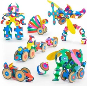 Clixo Wheel Creator Magnetická stavebnice / 72ks / od 6 let