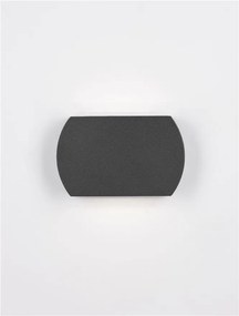 NV 9492630 Venkovní nástěnné svítidlo PARRIS antracitový hliník a čiré sklo LED 7.7W 3000K 220-240V 253st. IP65 - NOVA LUCE