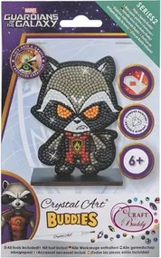 CRYSTAL ART Diamantové malování Postavička Rocket / Se stojánkem
