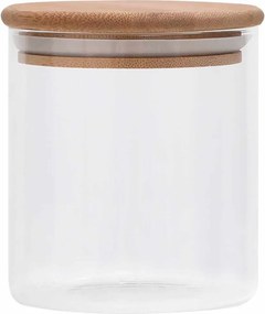 Skleněné dózy s bambusovým víčkem 10 ks 600 ml 150695