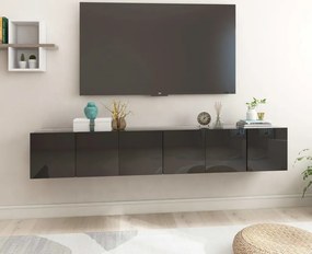 vidaXL Závěsné TV skříňky 3 ks 60x30x30 cm kompozitní dřevo [804528] Barva: Betonová šedá