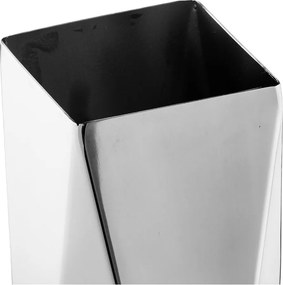 Ocelová váza ve stříbrné barvě (výška 23 cm) – House Nordic
