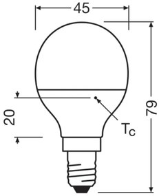 LED žárovka E14 OSRAM 4,9 (40W) teplá bílá (2700K)