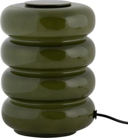 Khaki skleněná LED stolní lampa (výška 16,5 cm) Aro – Leitmotiv
