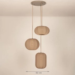 Závěsné svítidlo Yapan Dark Taupe Trio