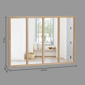Atmosphera - Nástěnné zrcadlo NAE 76x116 cm pavlovnie