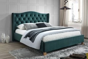 Casarredo - Komfort nábytek Čalouněná postel ASPEN VELVET 180x200, zelená