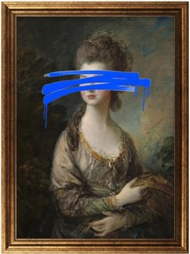 Zarámovaný digitální tisk Altered Mona